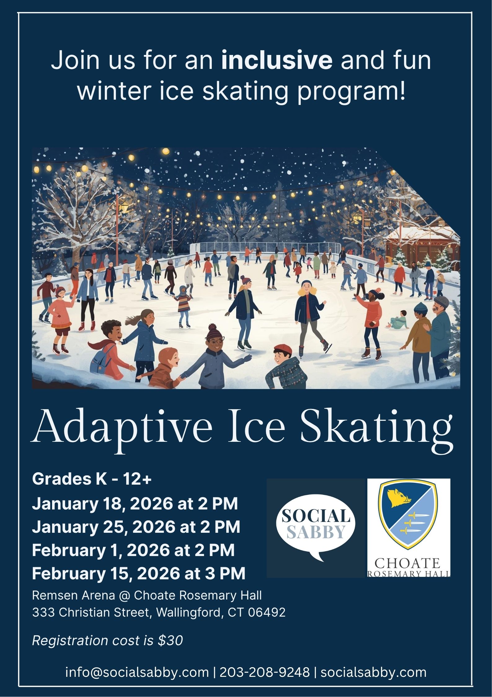 Adaptive Ice Skating @ Choate - Social Sabby